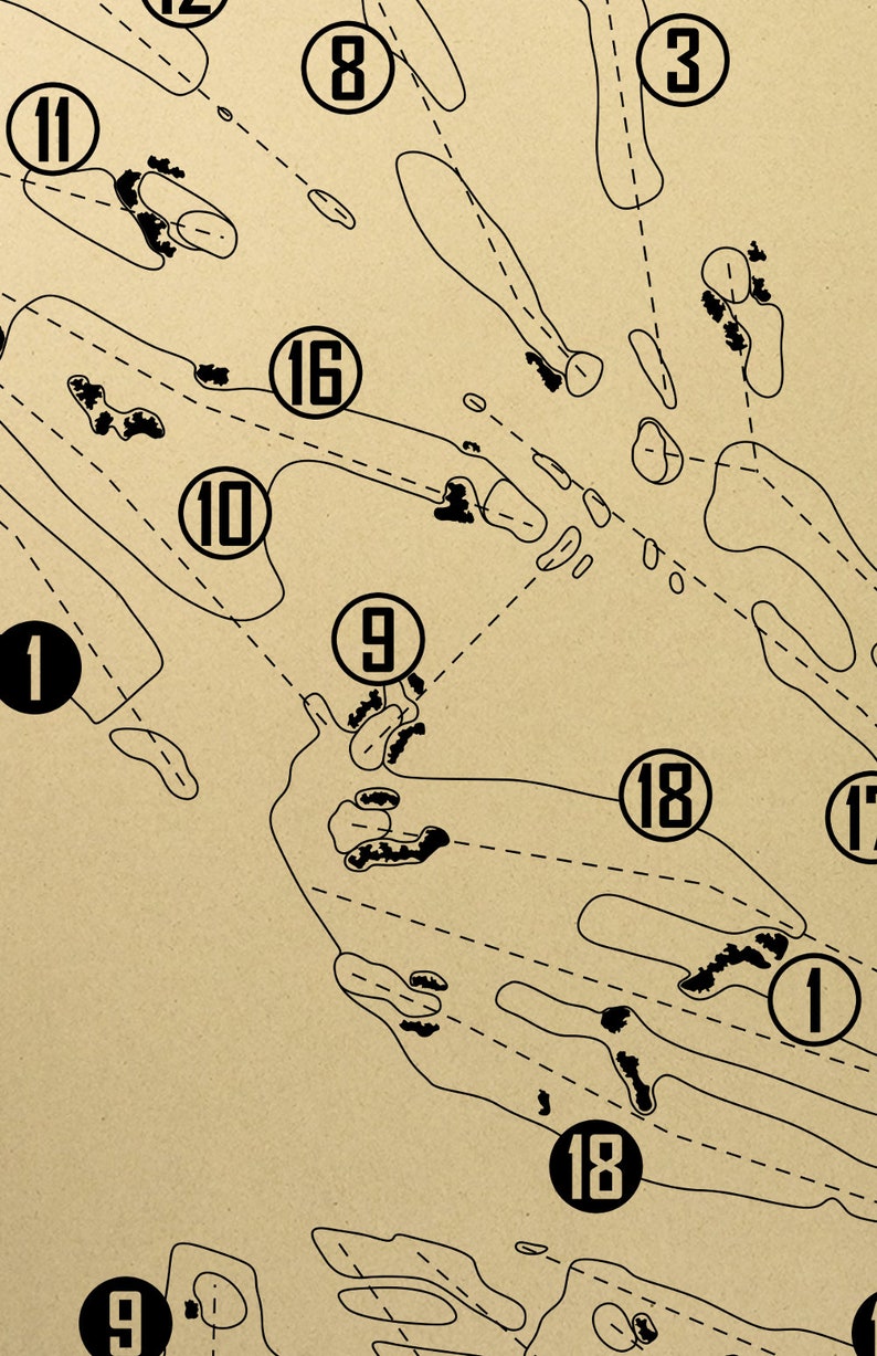 Los Angeles Country Club North and South Courses Outline (print) - Etsy