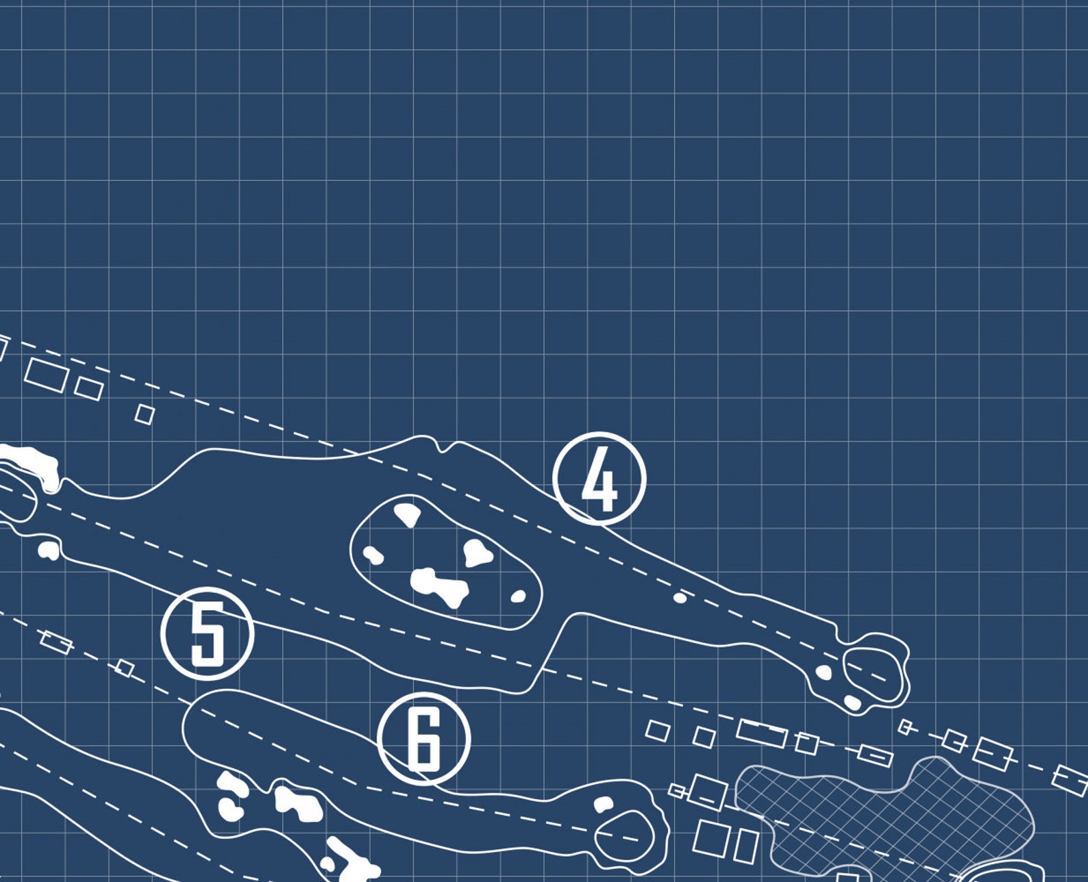 Half Moon Bay Ocean Course Blueprint (print) - Etsy