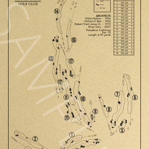 Annandale Golf Club Outline (print) - Etsy