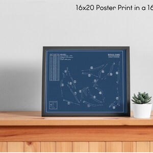 Royal Oaks Golf Course Blueprint (print) - Etsy