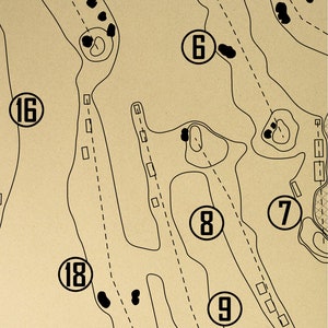Bluejack National Golf Course Outline (print) - Etsy