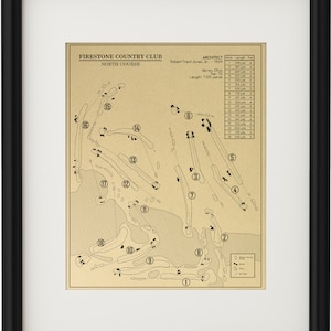Firestone Country Club North Course Outline (print) - Etsy