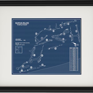 Turtle Point at Kiawah Island Blueprint (print) - Etsy