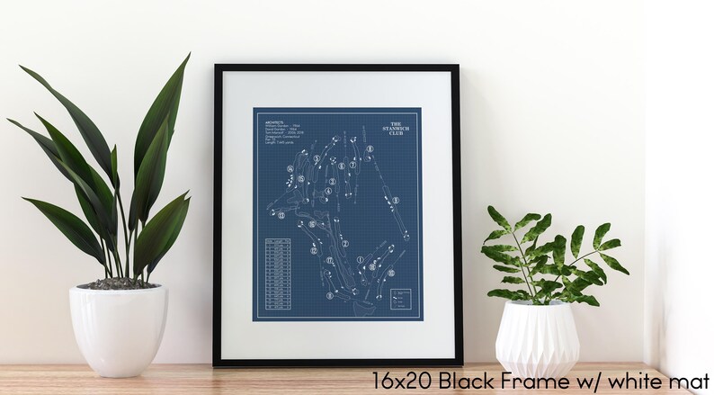 The Stanwich Club Blueprint (print) - Etsy