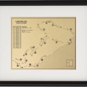 Cabo Del Sol Ocean Course Outline (print) - Etsy