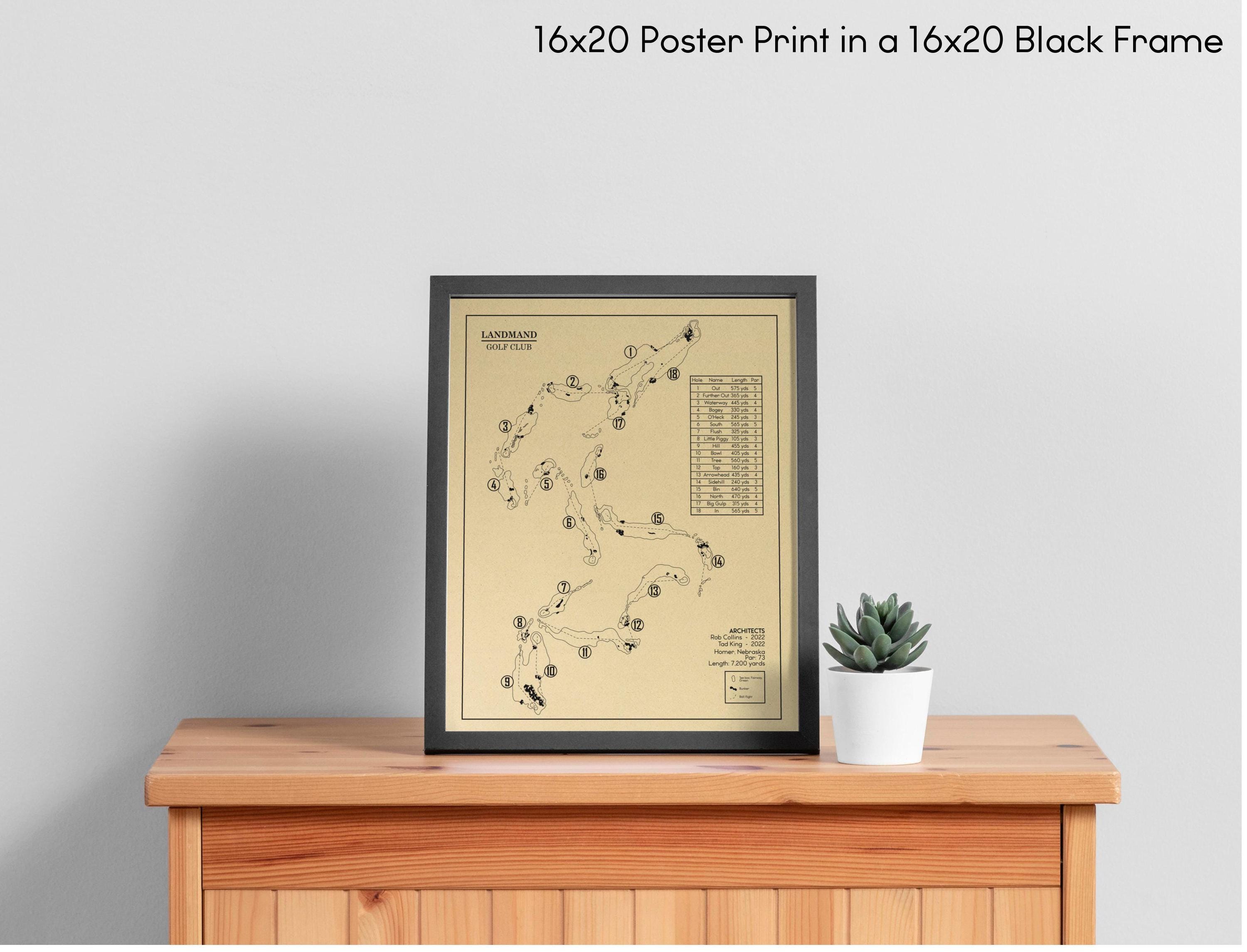 Landmand Golf Club Outline (print) - Etsy