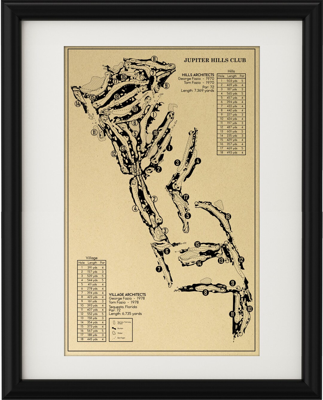Jupiter Hills Club Outline (print) - Etsy