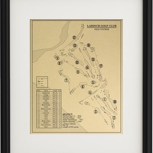 Lahinch Golf Club Old Course Outline (print) - Etsy