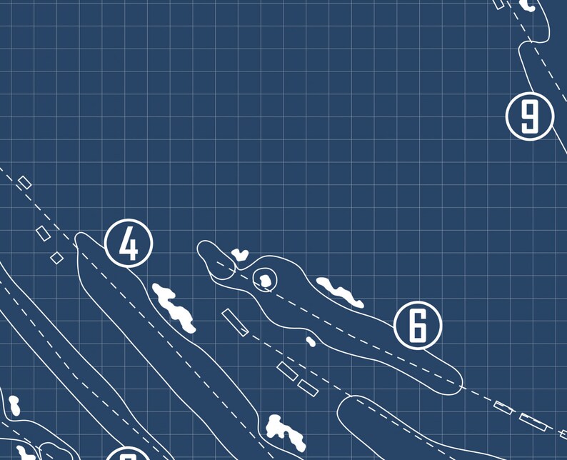 The Olympic Club Ocean Course Blueprint (print) - Etsy
