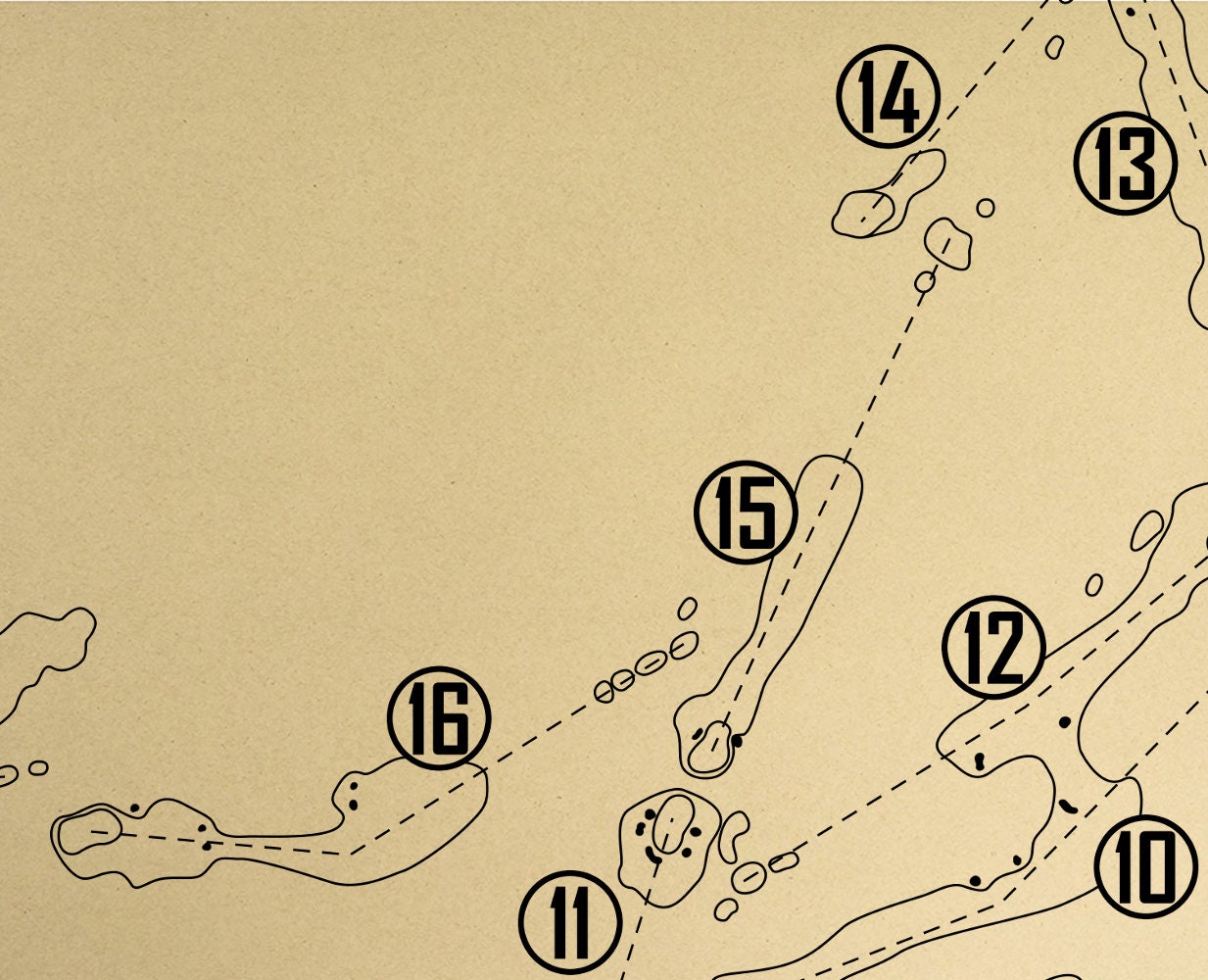 Royal Portrush Golf Club Outline (print) - Etsy