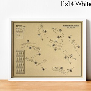 Persimmon Ridge Golf Club Outline (print) - Etsy
