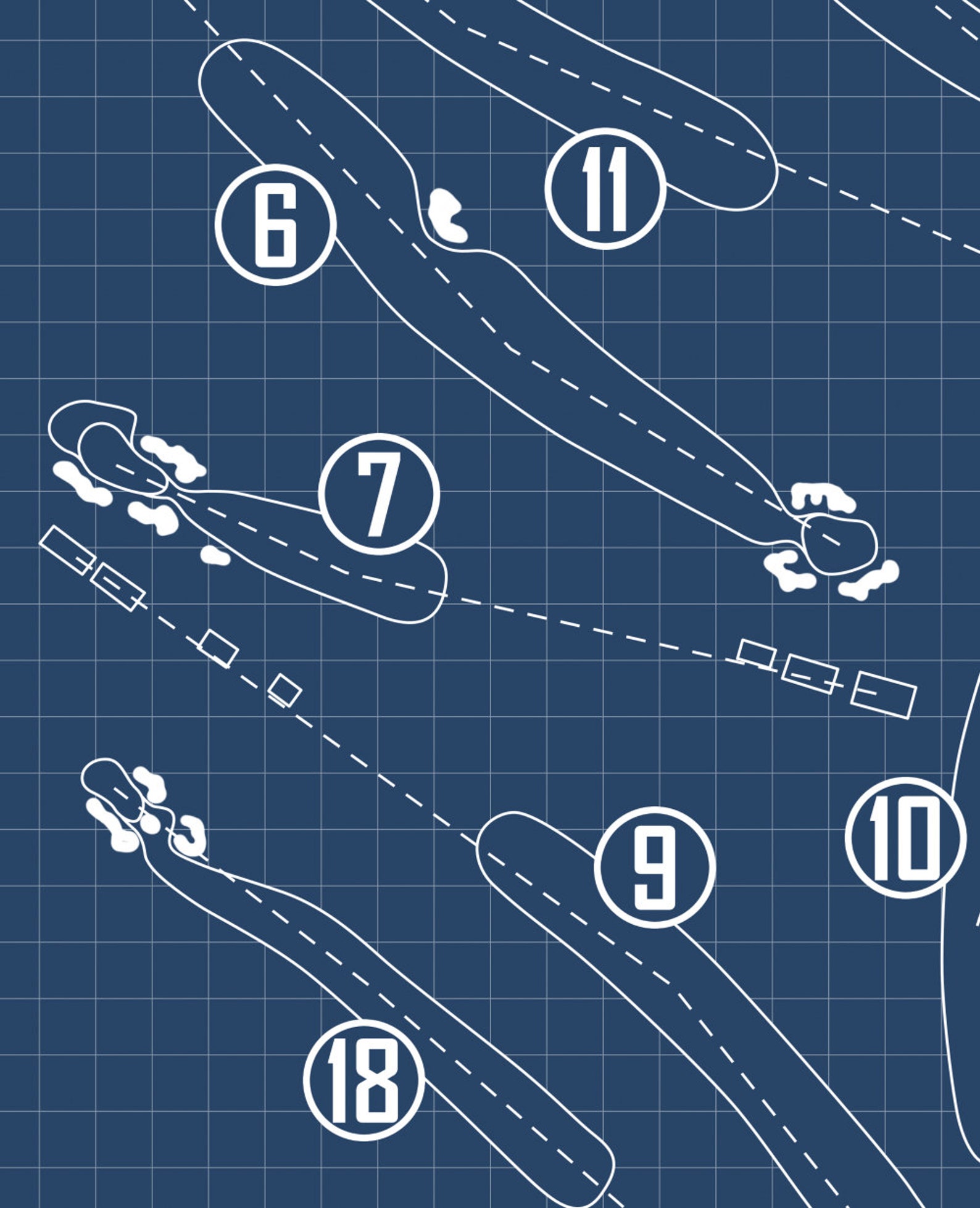 The Olympic Club Lake Course Blueprint (print) - Etsy