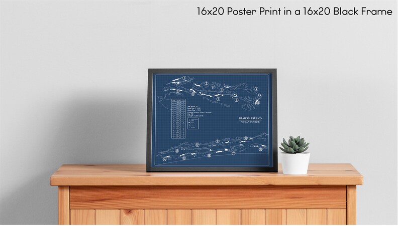 Kiawah Island Ocean Course Blueprint (print) - Etsy