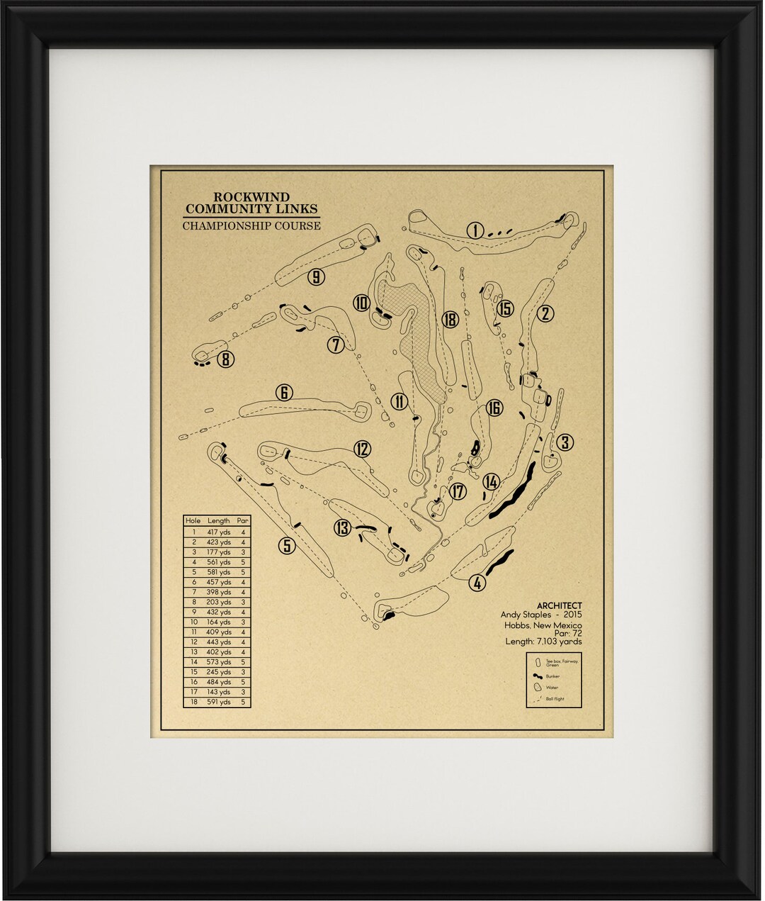 Rockwind Community Links - Championship Course Outline (print) - Etsy