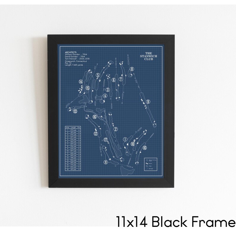 The Stanwich Club Blueprint (print) - Etsy