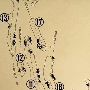 Annandale Golf Club Outline (print) - Etsy
