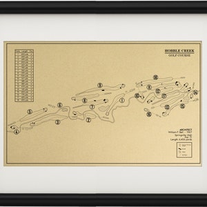 Hobble Creek Golf Course Outline (print) - Etsy