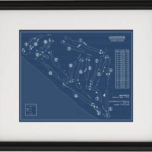 Sandpiper Golf Club Blueprint (print) - Etsy
