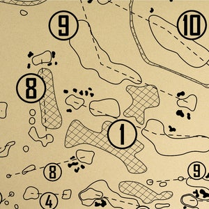 Las Positas Golf Course Outline (print) - Etsy