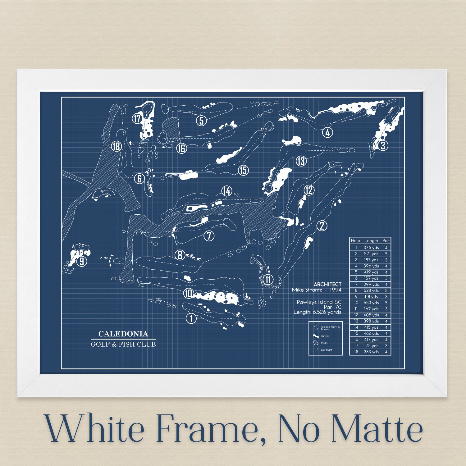 Chambers Bay Golf Course Blueprint print - Etsy
