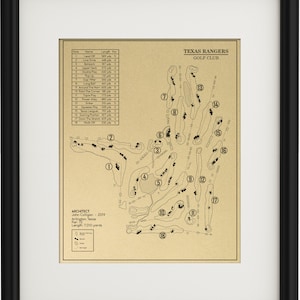 Texas Rangers Golf Club Outline (print) - Etsy