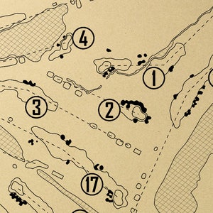 Liberty National Golf Club Outline (print) - Etsy