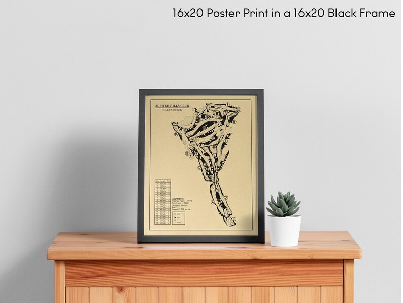 Jupiter Hills Club Hills Course Outline (print) - Etsy