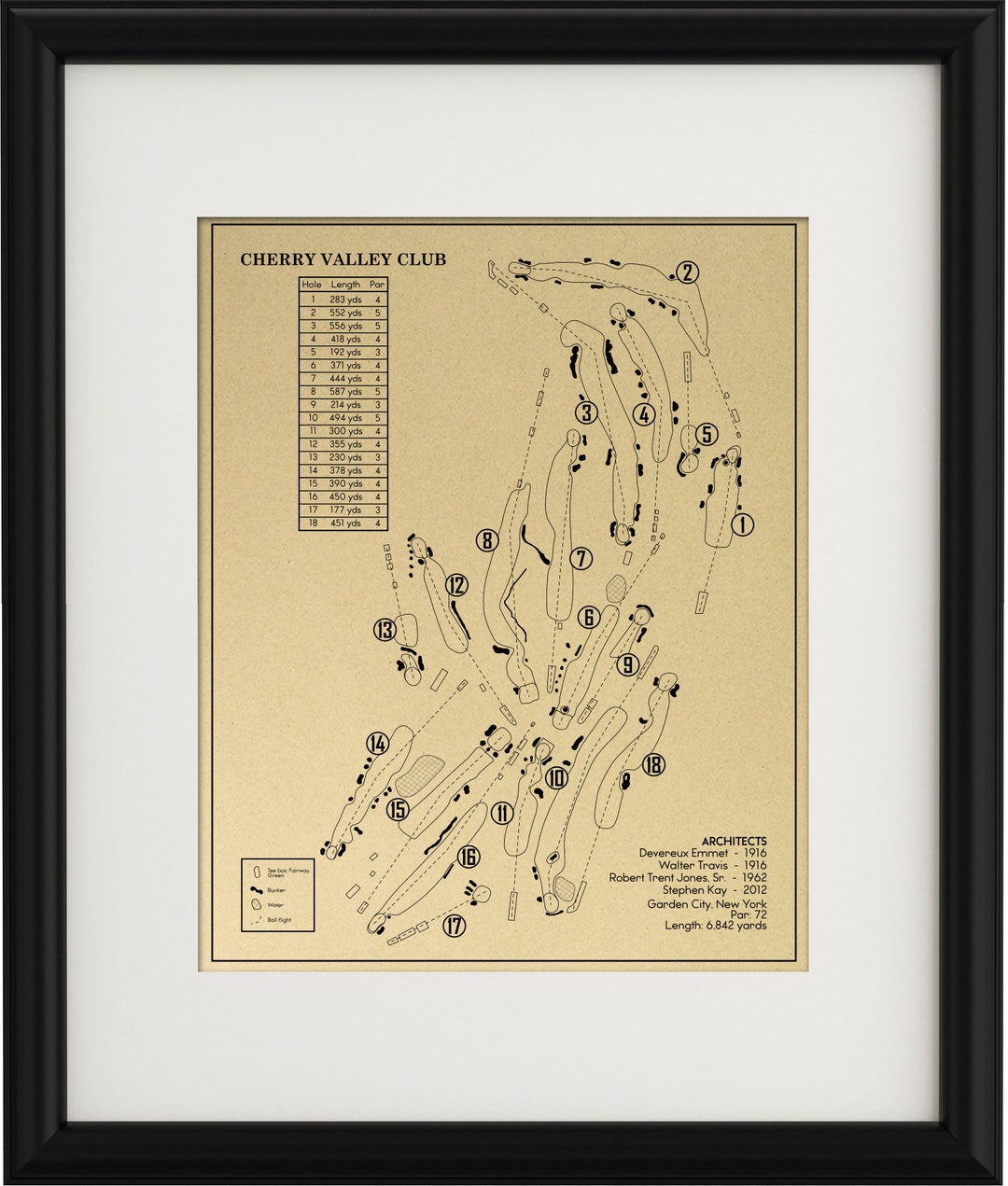 Cherry Valley Club Outline (print) - Etsy