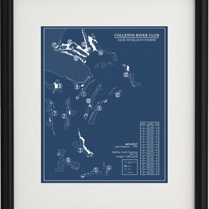 Colleton River Club Nicklaus Course Blueprint (print) - Etsy