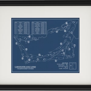 Carnoustie Golf Links Championship Course Blueprint (print) - Etsy