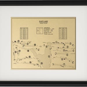 East Lake Golf Club Outline (print) - Etsy