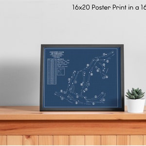 Country Club of Virginia James River Course Blueprint (print) - Etsy