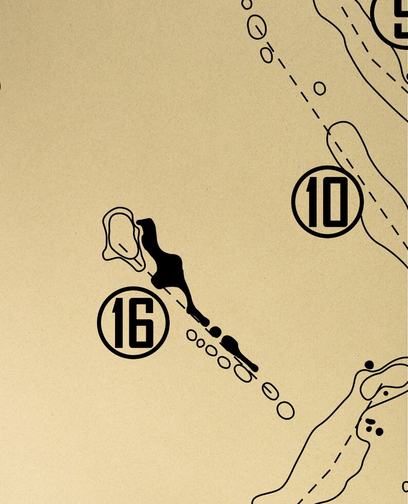 Austin Country Club Outline print - Etsy