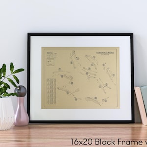 Persimmon Ridge Golf Club Outline (print) - Etsy