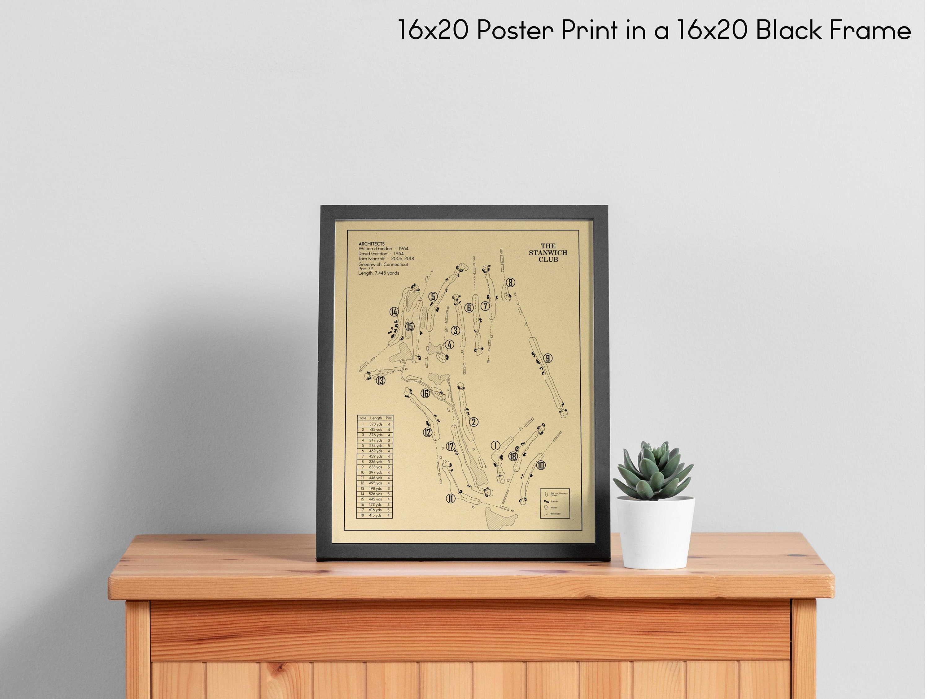 The Stanwich Club Outline (print) - Etsy