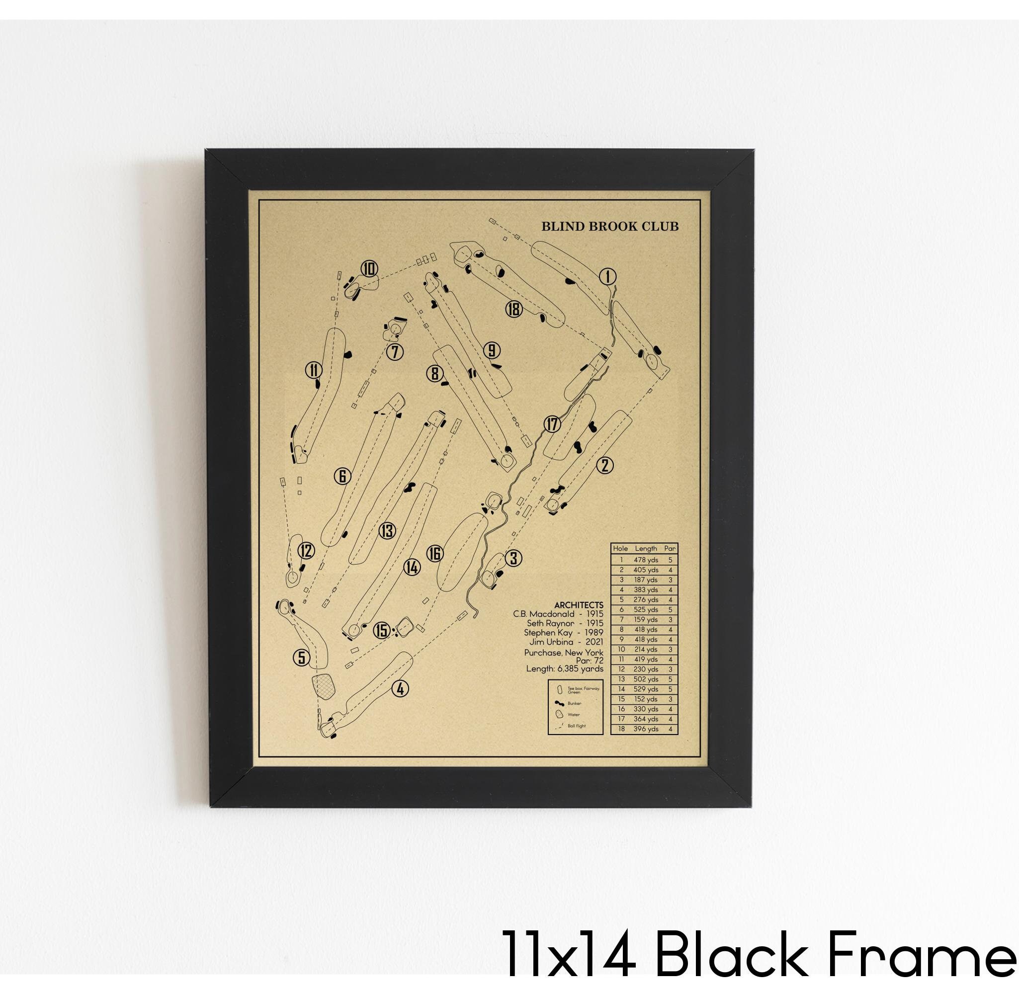 Blind Brook Club Outline print - Etsy