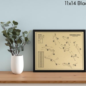 Persimmon Ridge Golf Club Outline (print) - Etsy