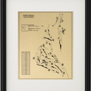 Poppy Hills Golf Course Outline (print) - Etsy