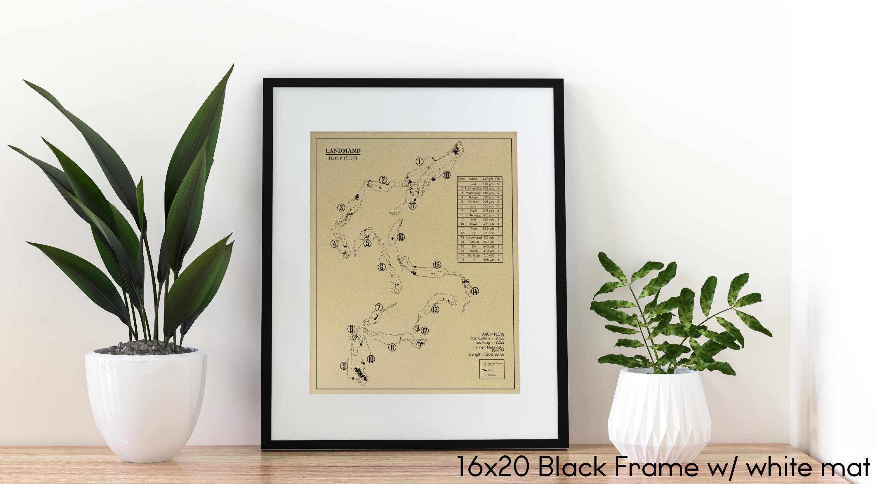 Landmand Golf Club Outline (print) - Etsy