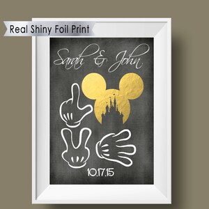 Mickey Hand-sign Art, Disney Sign Language Gift, Sign Language Art ...