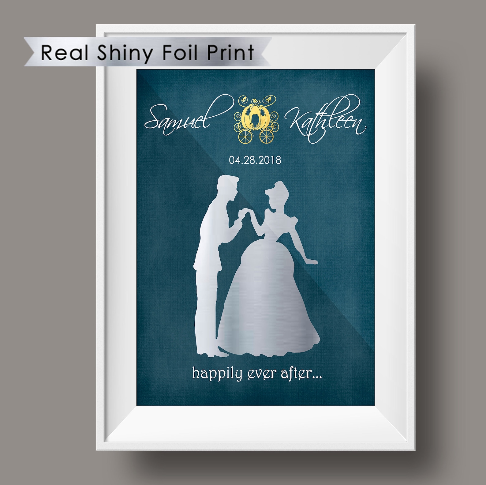 Disney Cinderella Wedding, Disney Wedding Gift, Personalized Disney ...