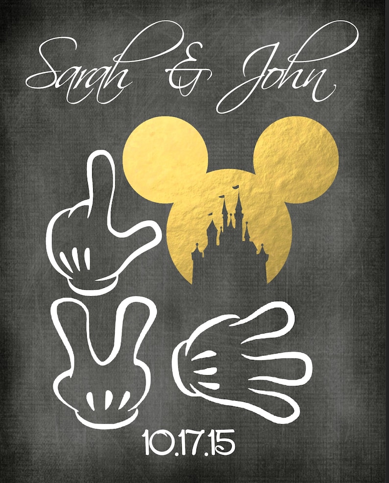 Mickey Hand-sign Art Disney Sign Language Gift Sign Language - Etsy