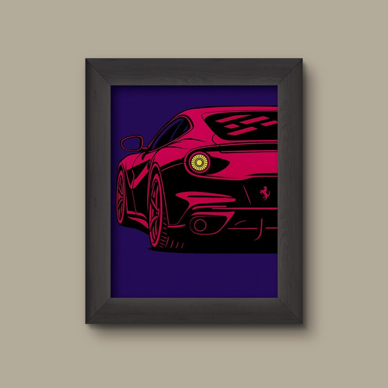 Ferrari Graffiti Art - Etsy