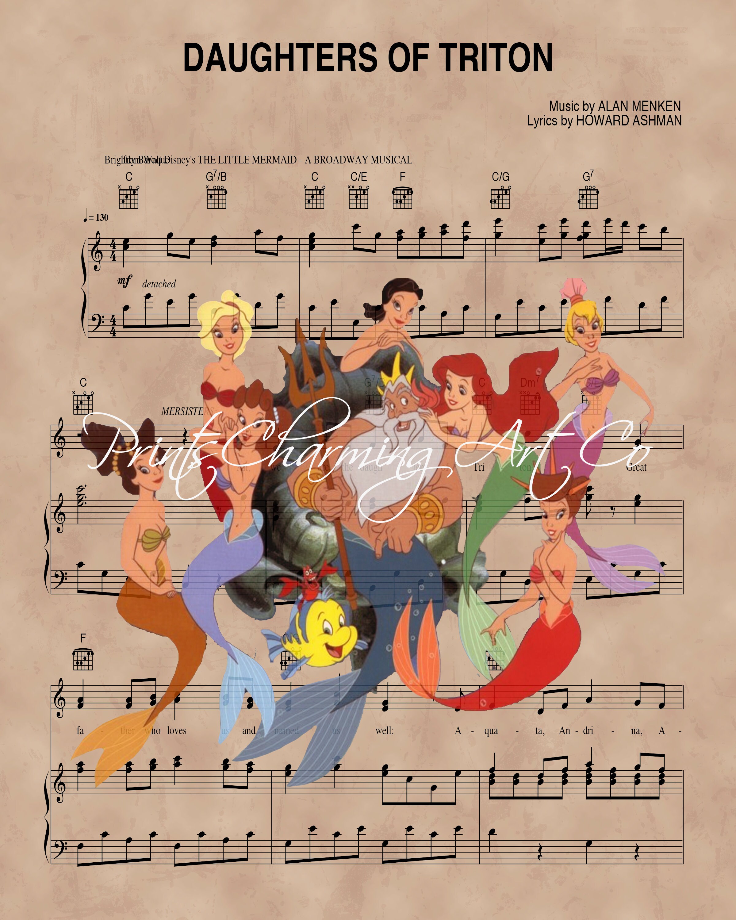 The Little Mermaid Daughters Of Triton