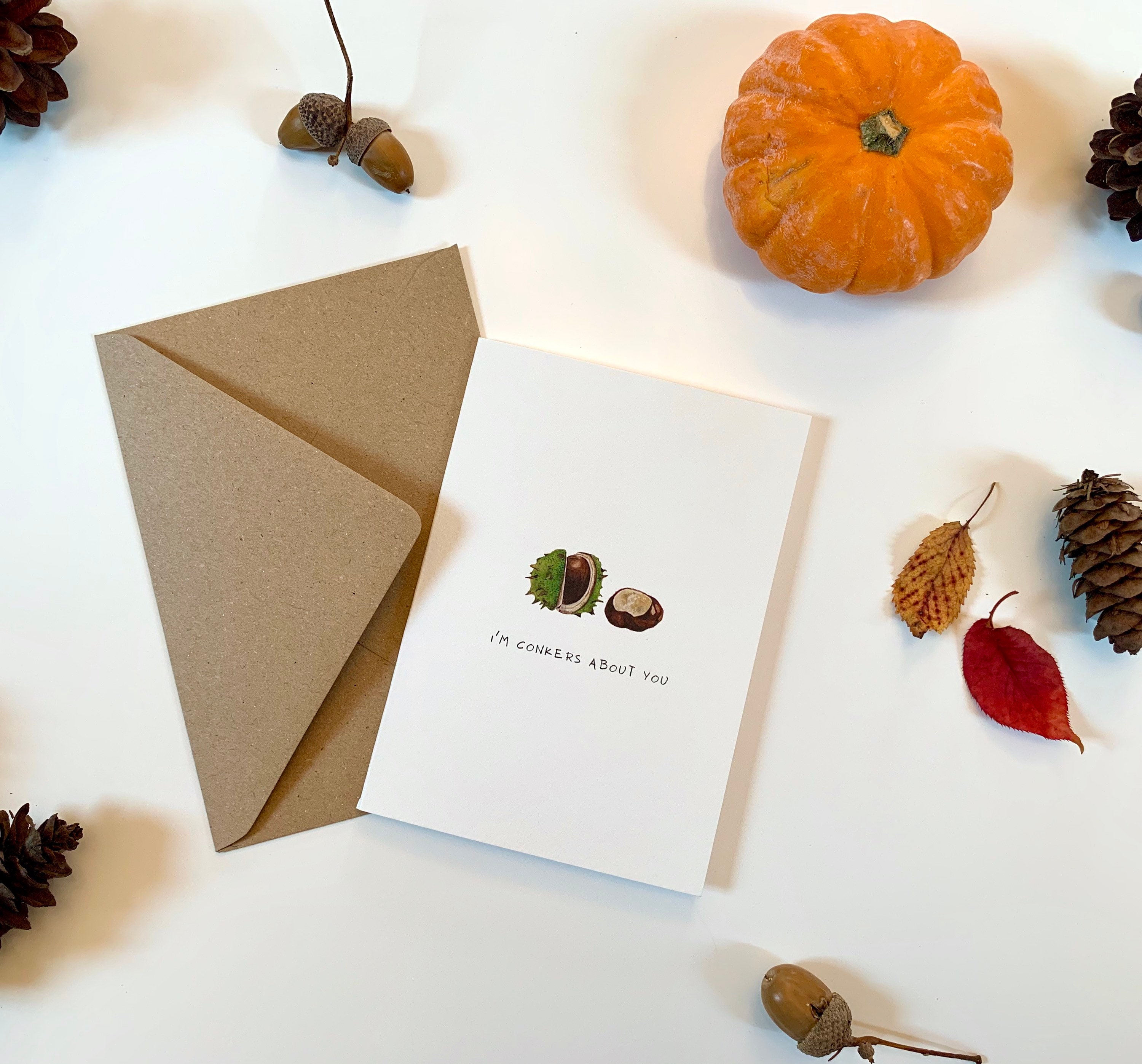 Autumn Greeting Cards Set Of 3 Fall Illustrated Art | Etsy