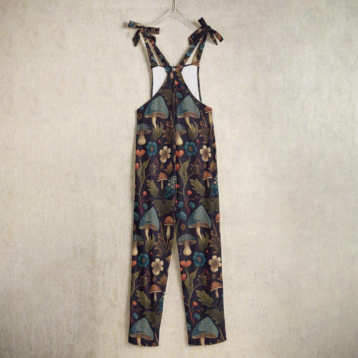 Woodland Mushroom Women’s Jumpsuit | Summer Dungaree Overalls ...