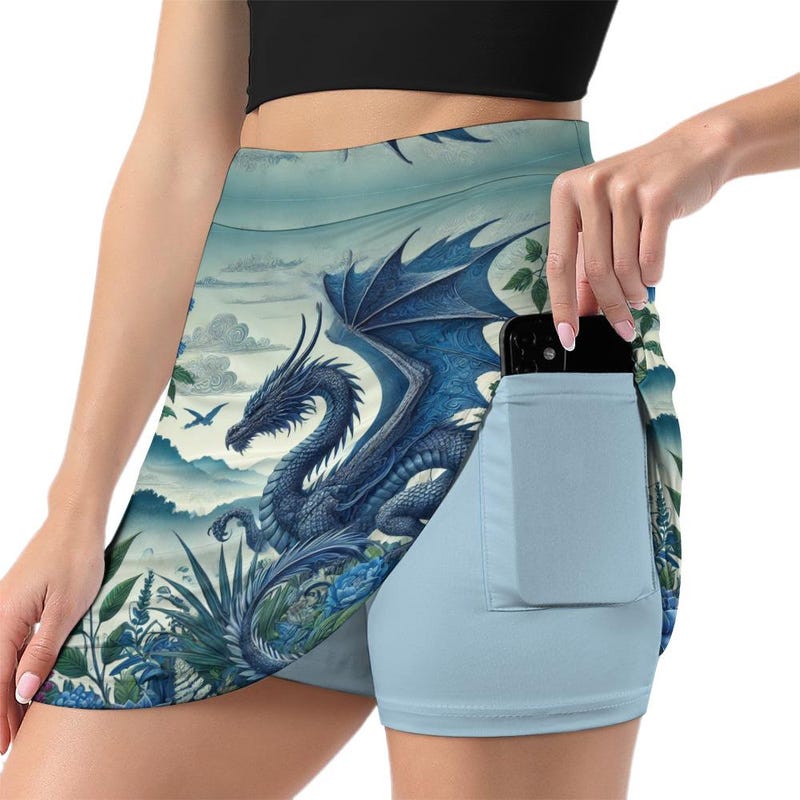 Fantasy Art Print Skirt - Etsy UK
