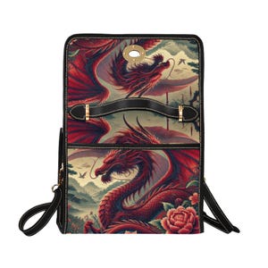 Red Dragon Lock Bag | Stylish & Versatile Women's Shoulder Bag - Etsy