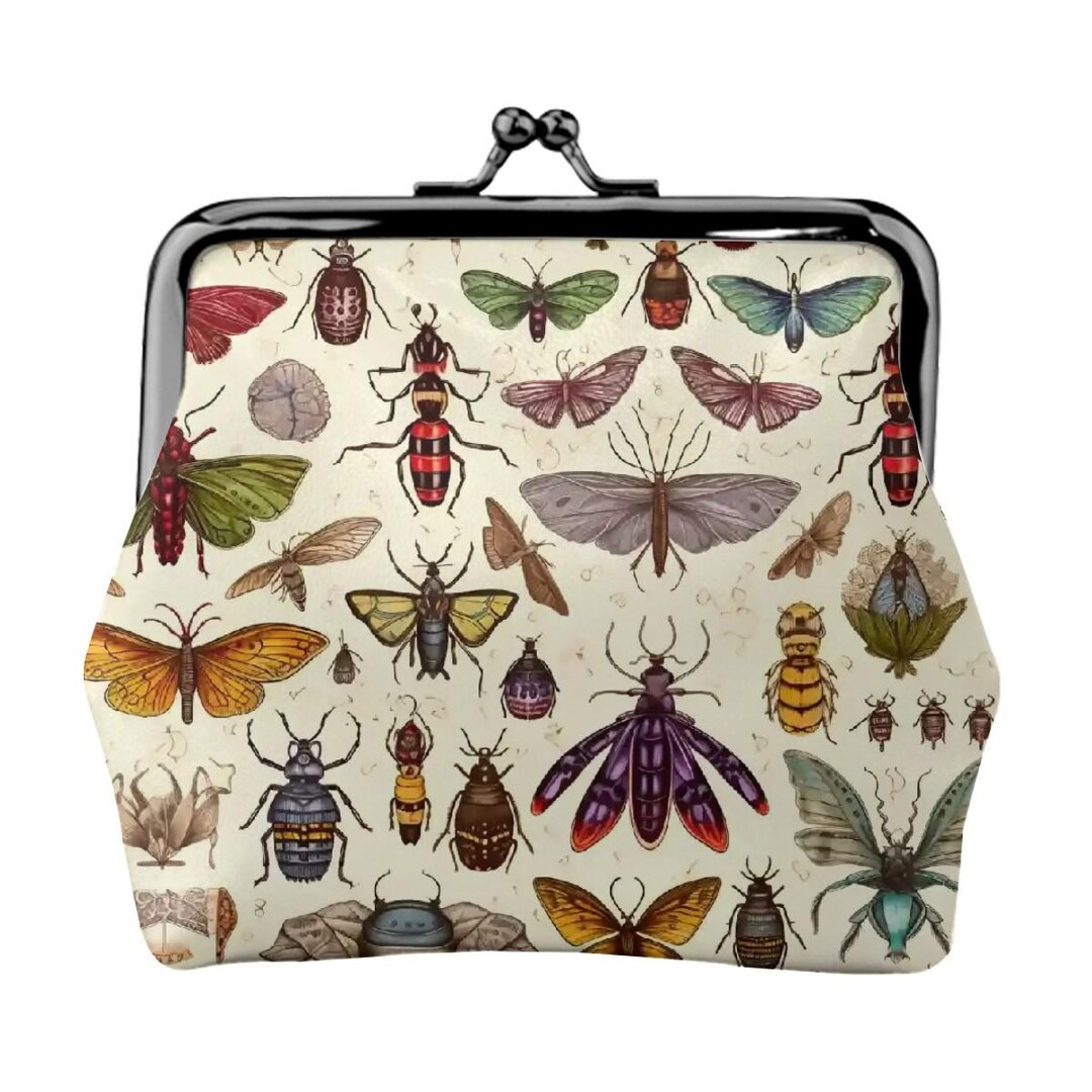 Bugs & Oddities Coin Purse | Gothic Entomology Kiss Lock Wallet - Etsy ...