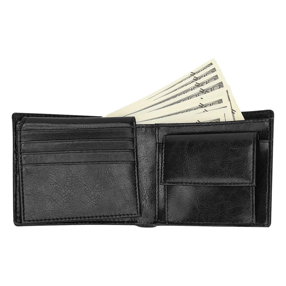 Purple Gothic Wallet: PU Leather Bifold With Coin Pocket - Etsy
